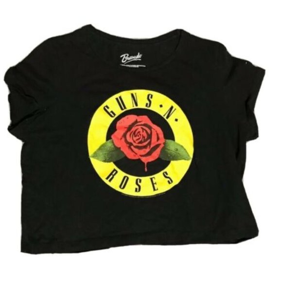 Bravado | Tops | Guns N Roses Bravado Rock T Shirt Black Crop Top ...